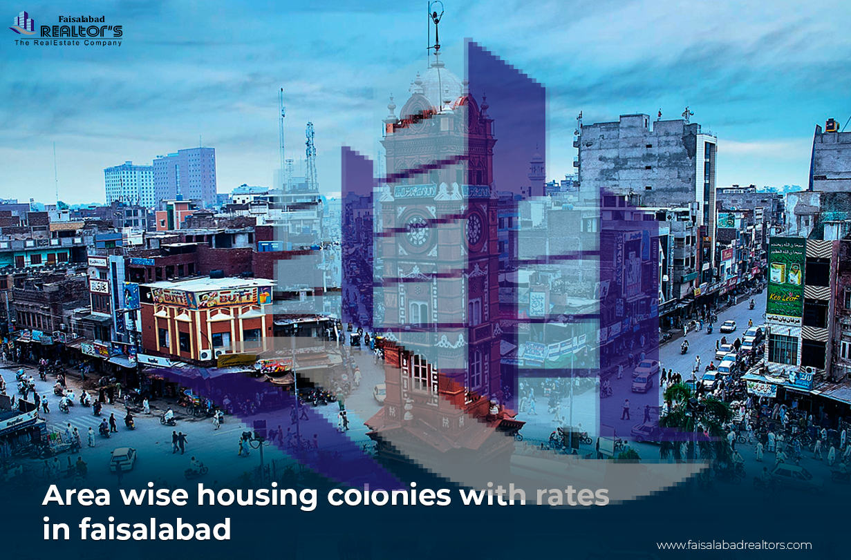 Area-Wise Housing Colonies with Rates in Faisalabad