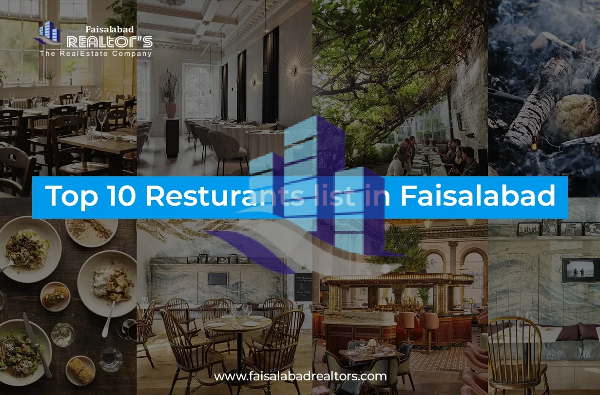Top Restaurants and Cafe list in Faisalabad